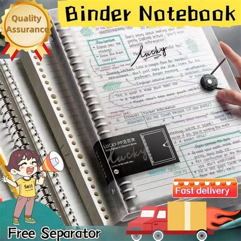 Thicken 60 Sheets Binder Notebook Refillable A5 B5 A4 Loose Leaf Core Papers Coil Refill Cover