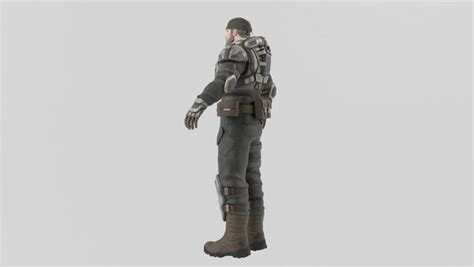 3d Marcus Fenix Lowpoly Rigged Turbosquid 2034534