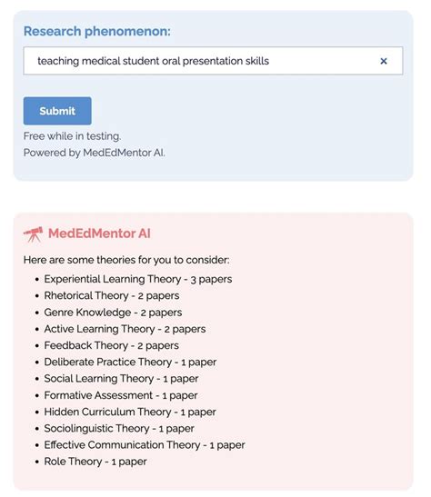 Using 50000 Papers To Build Mededmentors Theory Suggester Mededmentor