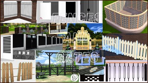 Cc Shopping Fences And Gates Sims 4 Youtube