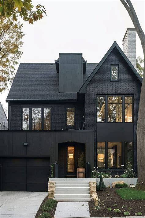 Elegant Black Home Exterior Ideas House Exterior Black Home Exterior