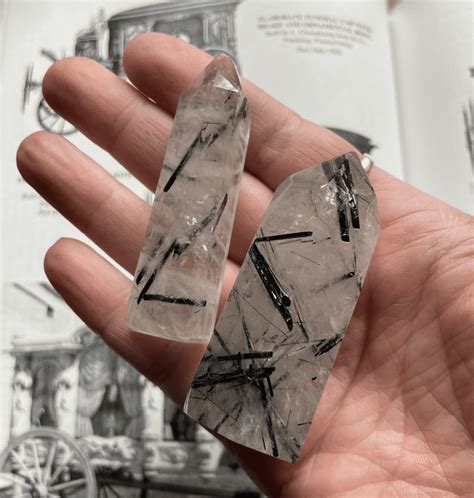 Tourmalinated Quartz Tower Memento Mori Los Angeles