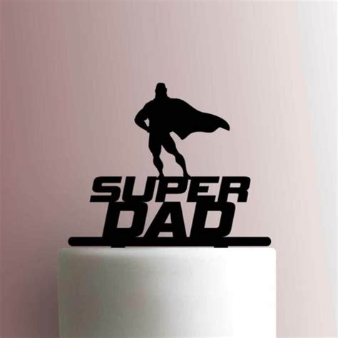 Stl File Super Dad Topper 👪 ・3d Printing Design To Download・cults