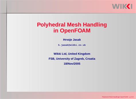 pdf polyhedral mesh handling in openfoam onlinepowerlab fsb hr ped kturbo openfoam