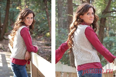Вязание жилетов и безрукавок спицами 8 Подборка из 5 Моделей Вязание Для женщин Постила