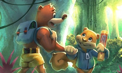 Artstation Banjo And Conker Fanart