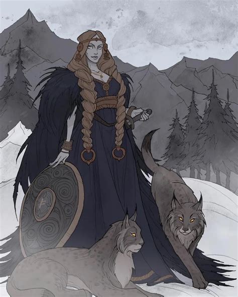 Freyja Norse Goddess Of Witchcraft Love And War — Kajora Lovely