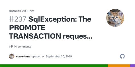 Sqlexception The Promote Transaction Request Failed Because There Is No Local Transaction