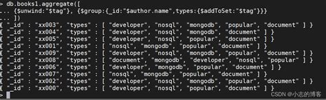 Mongodb——聚合管道之unwind操作mongodb Unwind Csdn博客