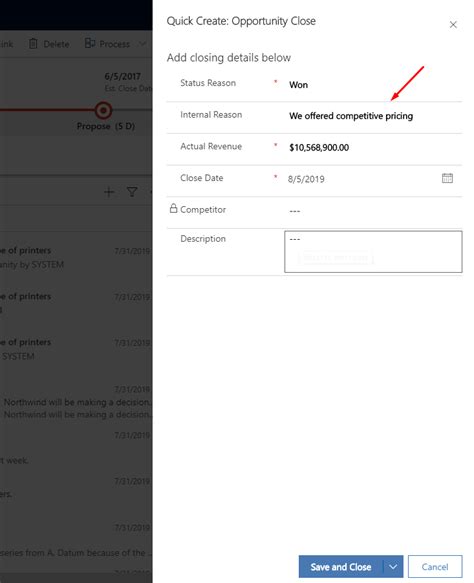 Customize Opportunity Close Dialog Box In D365 Ce V9 Unified Interface Wave 2 Update D365