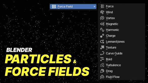 Blender Tutorial Particles And Force Fields YouTube