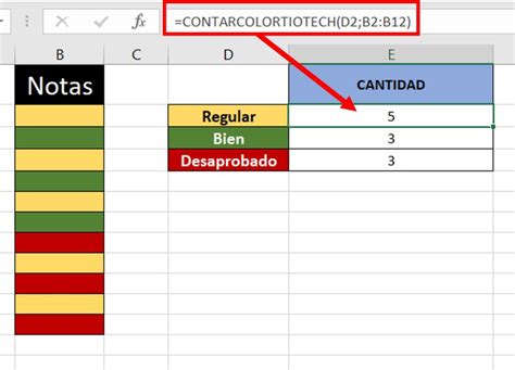 Como Contar Celdas Por Color En Excel