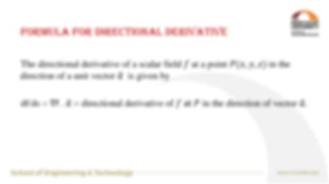 solution engineering mathematics i a directional derivative of a