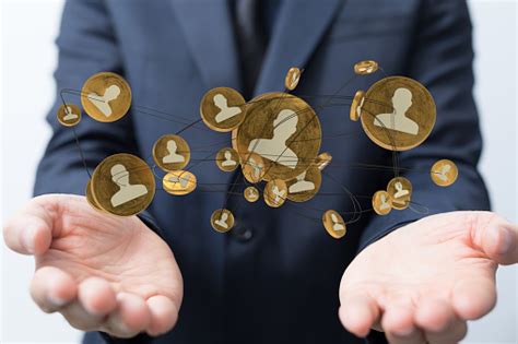 팀 연결 및 네트워크 기호와 흐릿한 배경에 남성 손의 3d 렌더링 3차원 형태에 대한 스톡 사진 및 기타 이미지 3차원 형태 개념 개념과 주제 Istock