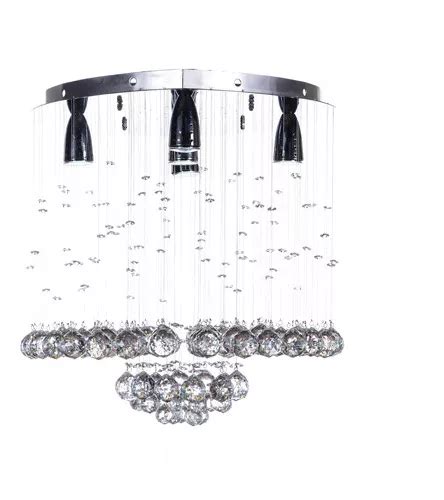 Candil Luces Cristal Cortado Jupiter Williams Krytsal Color Cromado