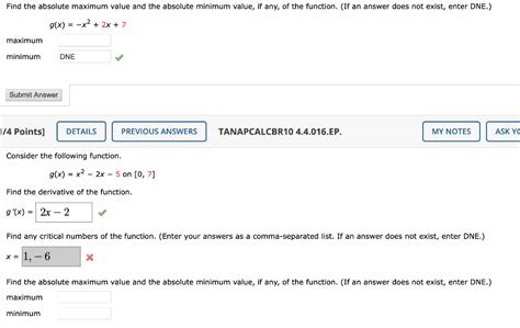 Solved Find The Absolute Maximum Value And The Absolute Chegg