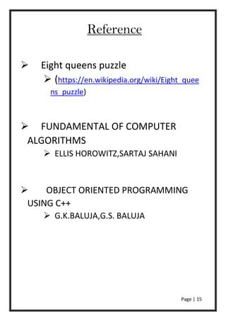 N Queens Problem PDF