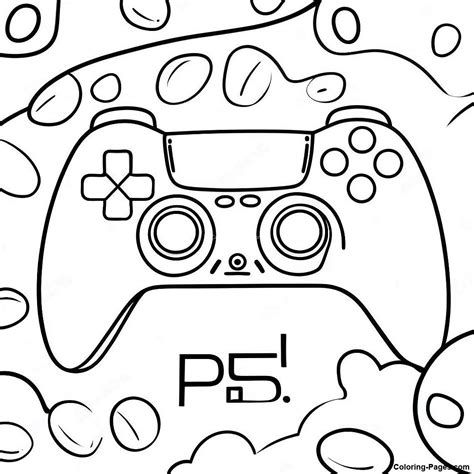 Ps5 Dualsense Controller Coloring Page Coloring