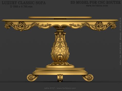 Table 0107 Stl 3d Model For Cnc 3d Stl Model For Cnc Stl Model 3d Stl Files