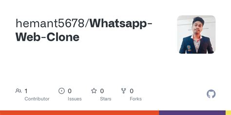 Github Hemant5678whatsapp Web Clone