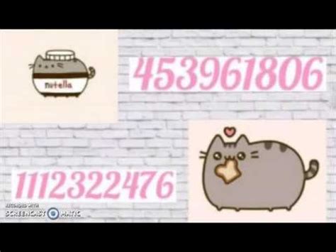 Roblox Decals Starring Pusheen Can Be Used In Bloxburg Youtube