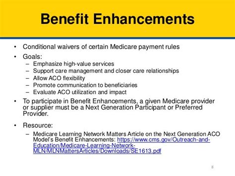 Open Door Forum Next Generation Aco Model Benefit Enhancements Ove…