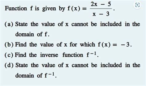 Function F Is Given By F X 2 X 5x 3 A State StudyX