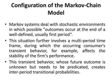 Markov Chain Model Pptx