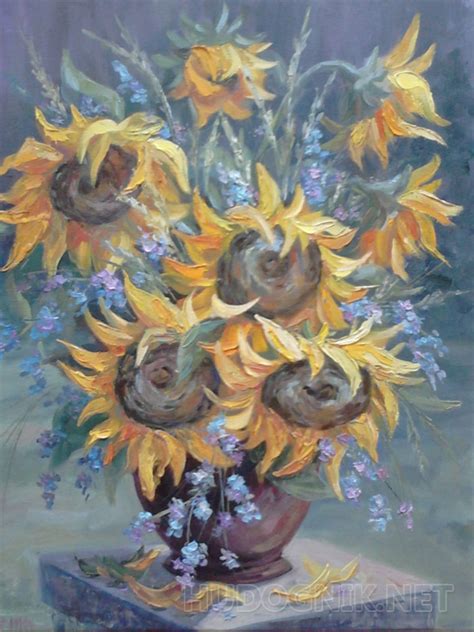 Картина ПОДСОЛНУХИ Размеры 40x50 Год 2020 Цена 10000 рублей Художник Лежнева Марина