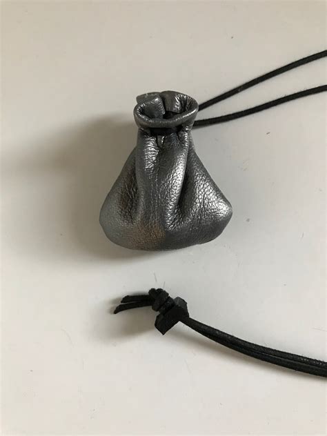 Leather Pouch Necklaceneck Pouch Leather Neck Pouch Bagpouch