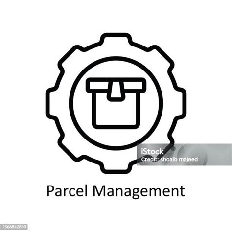 소포 관리 벡터 개요 아이콘 디자인 그림입니다 배송 및 배송 기호 흰색 배경 Eps 10 파일 개념에 대한 스톡 벡터 아트 및 기타 이미지 Istock