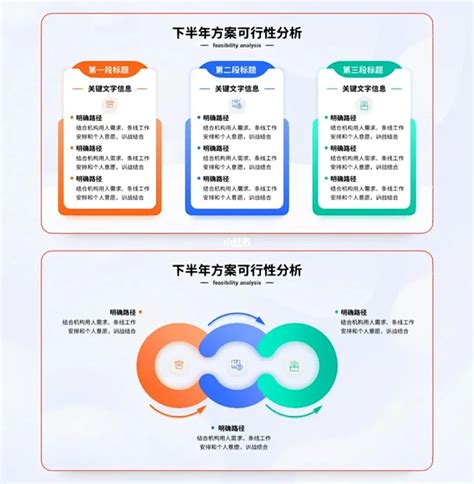 Ppt三段内容页排版之色块永不过时 花瓣网