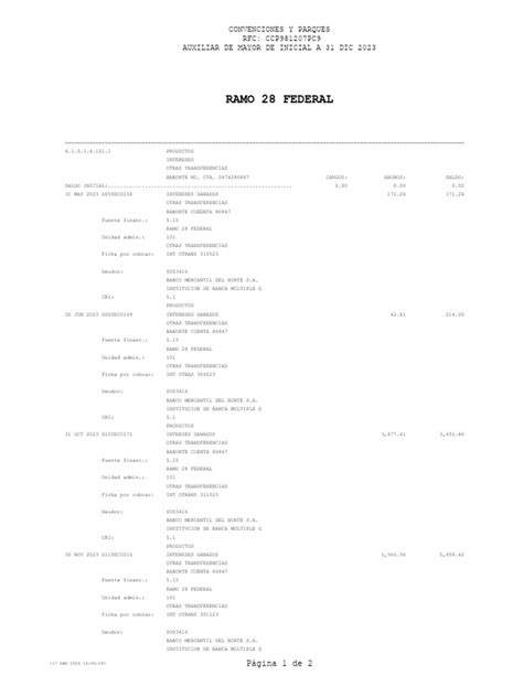 Informe De Intereses Ganados 2023 Pdf