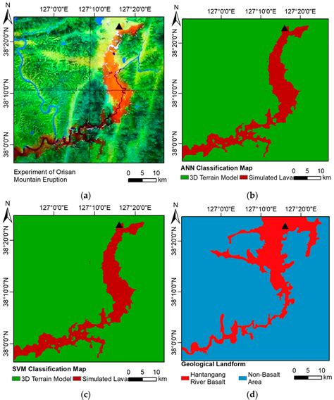 A Experimental Results Of The Lava Flow Simulation Using The Download Scientific Diagram