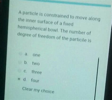 A Particle Is Constrained To Move Along The Inner Surface Of A Fixed Hemi