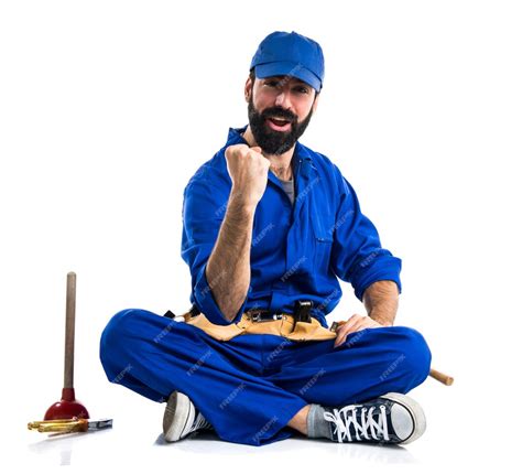 Free Photo Lucky Plumber