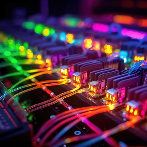 Premium Ai Image Network Cable Binary Fiber Otics Backgound