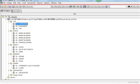 基于cyclone3系列 Ep3c25sdramssram Fpga开发板cadence Orcad设计硬件原理图pcb文件