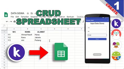 1 Crud Spreadsheet Create Kodular Mit App Inventor Appybuilder Thunkable Youtube