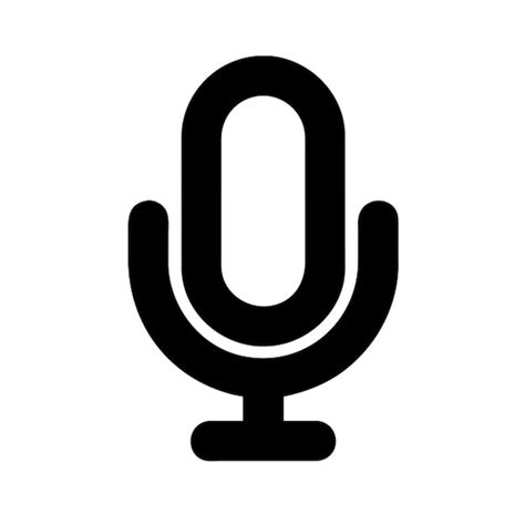 마이크 아이콘 픽토그램 프리미엄 Ai 생성 벡터