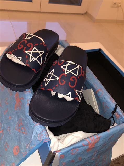 Gucci Gucci Slides „ghostprint“ Edition Grailed