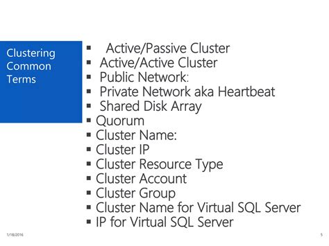 Windows Clustering And Quorum Basics Pptx