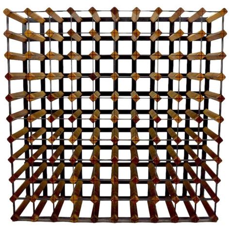 Large Architectural Mid Century Wine Rack At 1stdibs Wine Rack For