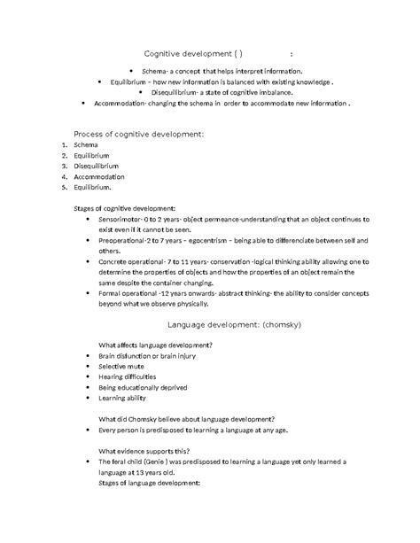 Cognitive Development Equilibrium How New Information Is Balanced