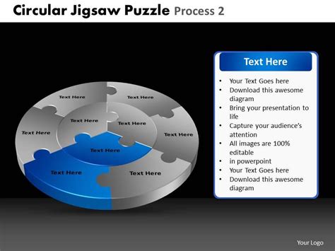 Circular Jigsaw Puzzle Process Powerpoint Slides And Ppt Templates DB