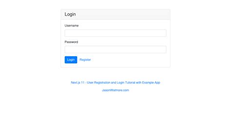 Next Js 11 User Registration And Login Example Codesandbox