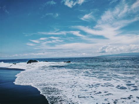 壁纸 Sky Ocean Wave Fonwall 上的免费图片