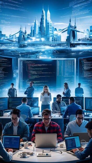 Computing And Coding Concept Premium Ai Generated Image