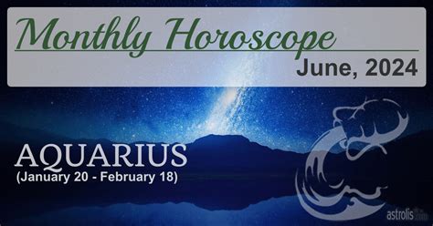 Aquarius Monthly Horoscope