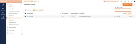 manage iis server